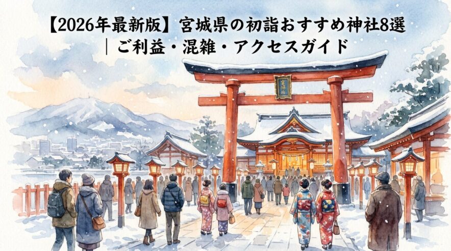 【2026年最新版】宮城県の初詣おすすめ神社8選｜ご利益・混雑・アクセスガイド